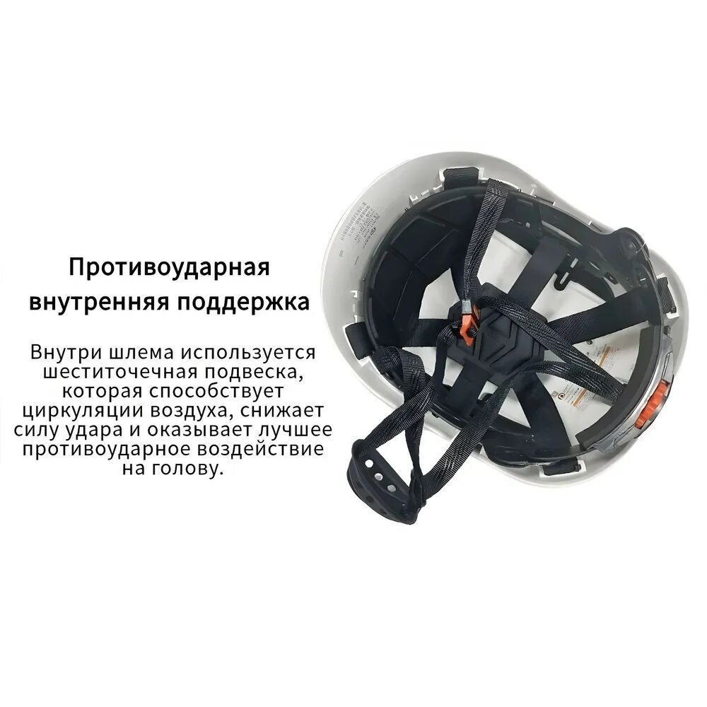 Строительная каска розового цвета из ABS-пластика с вентиляцией и регулировкой оголовья — фото 1
