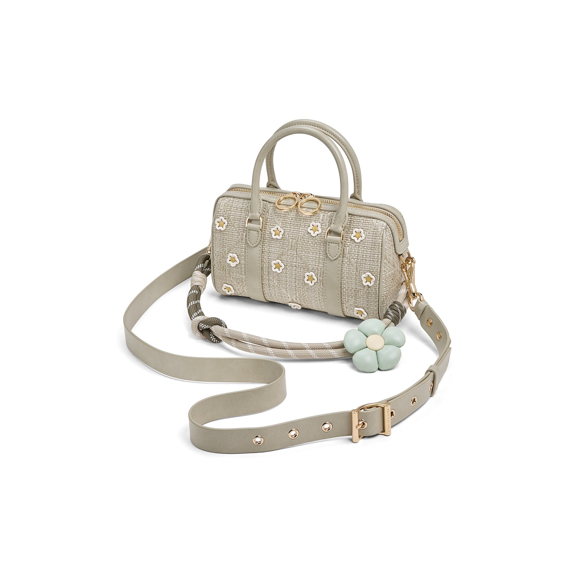 Сумка CHARLES & KEITH, фактура плетеная — фото 1