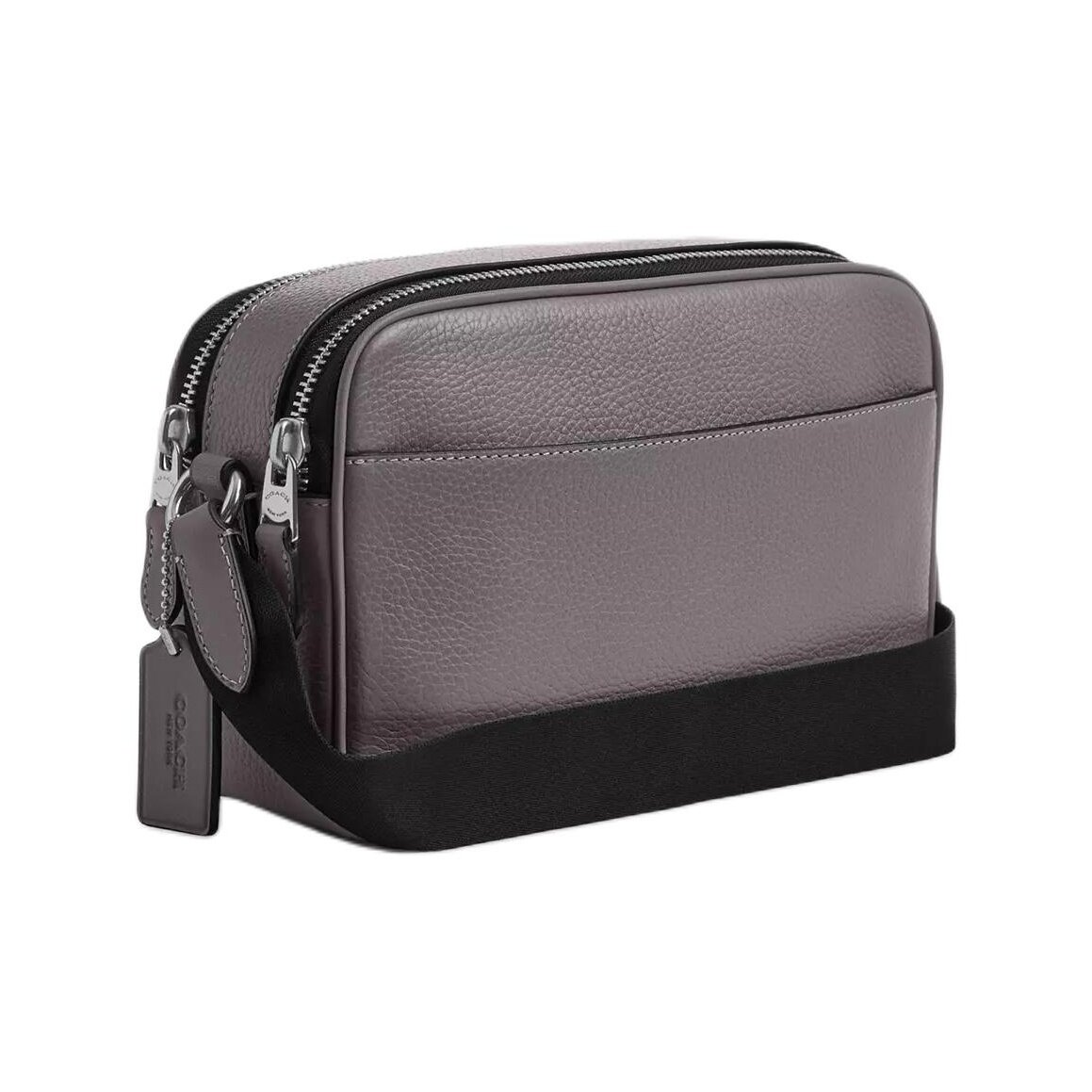 Сумка Coach, фактура матовая, графитовый — фото 1