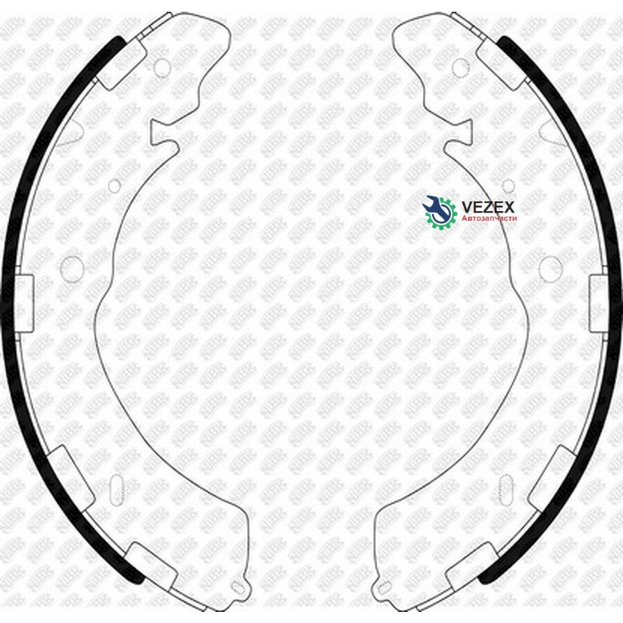 NIBK FN6741 FN6741-NIBK колодки барабанные з.\ Mitsubishi L200 2.5Di-D 05>