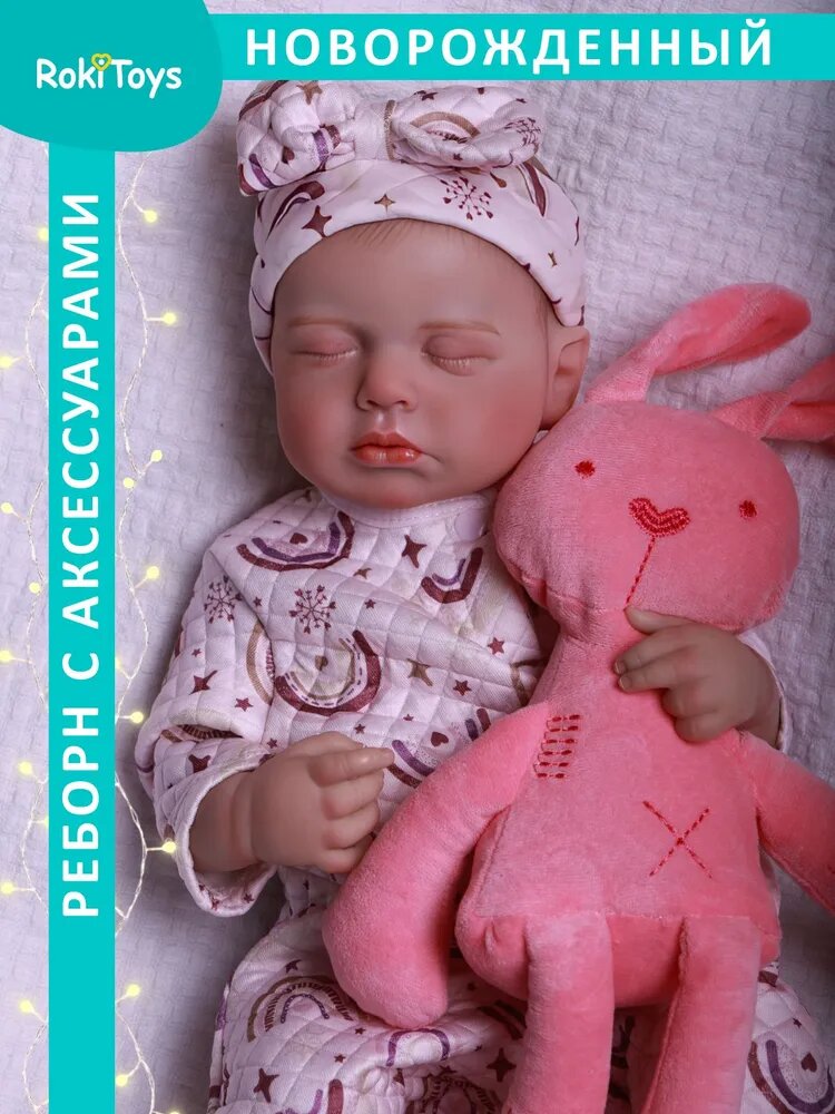 Кукла реборн мальчик Саша 55 см / большая кукла reborn для девочки