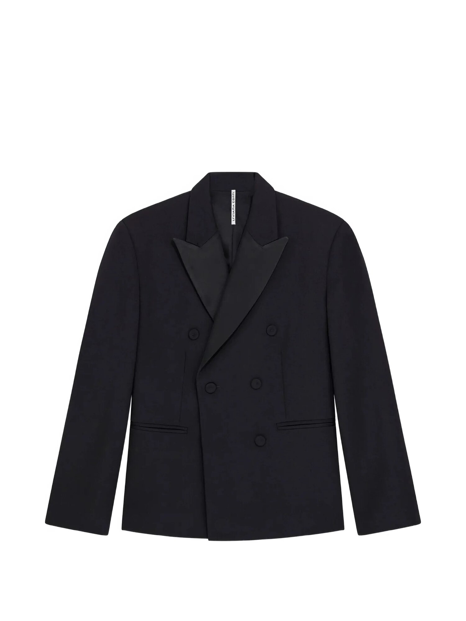 Пиджак Double-breasted peak-lapel blazer