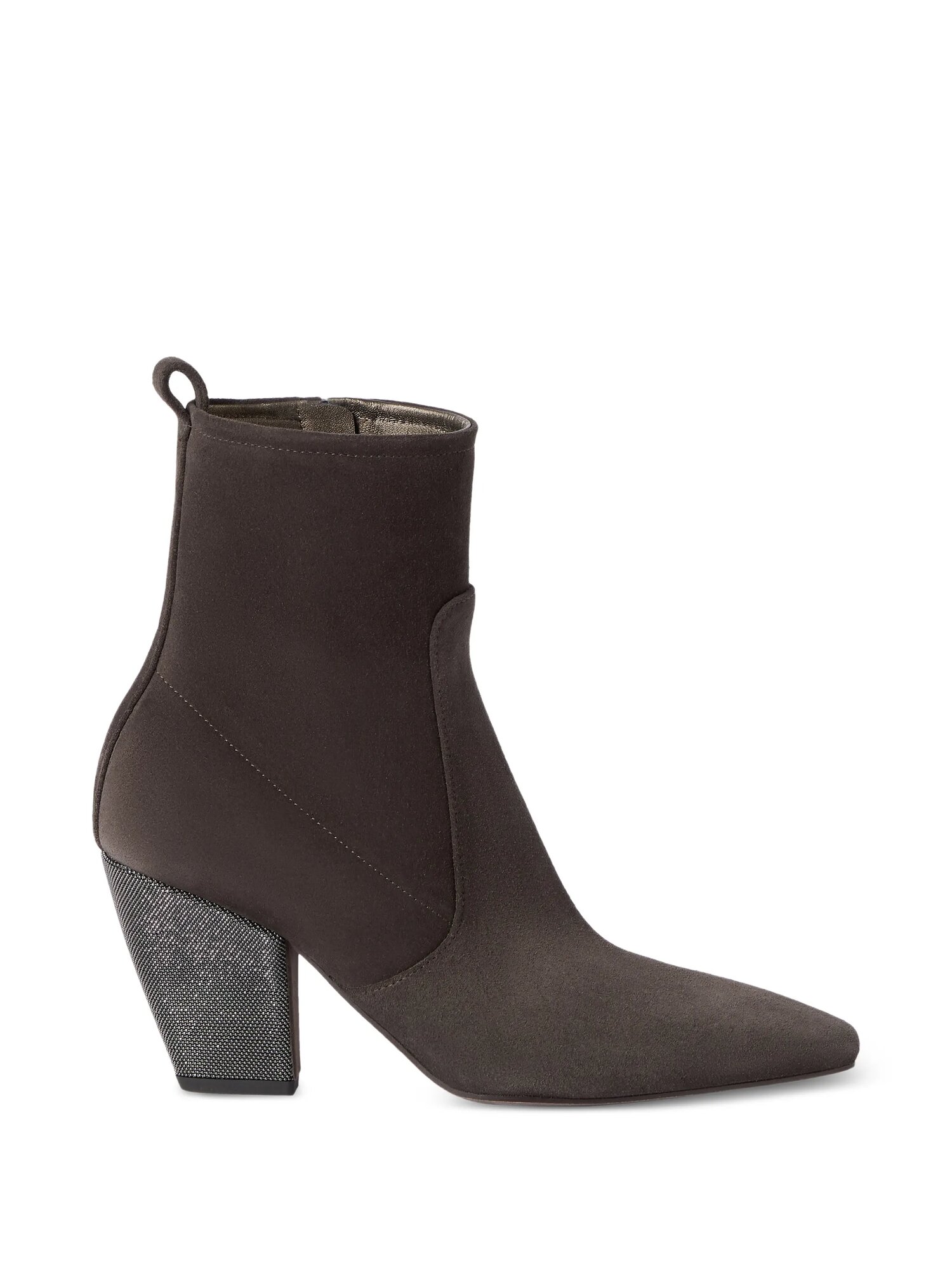 Ботинки Suede ankle boots with precious heel