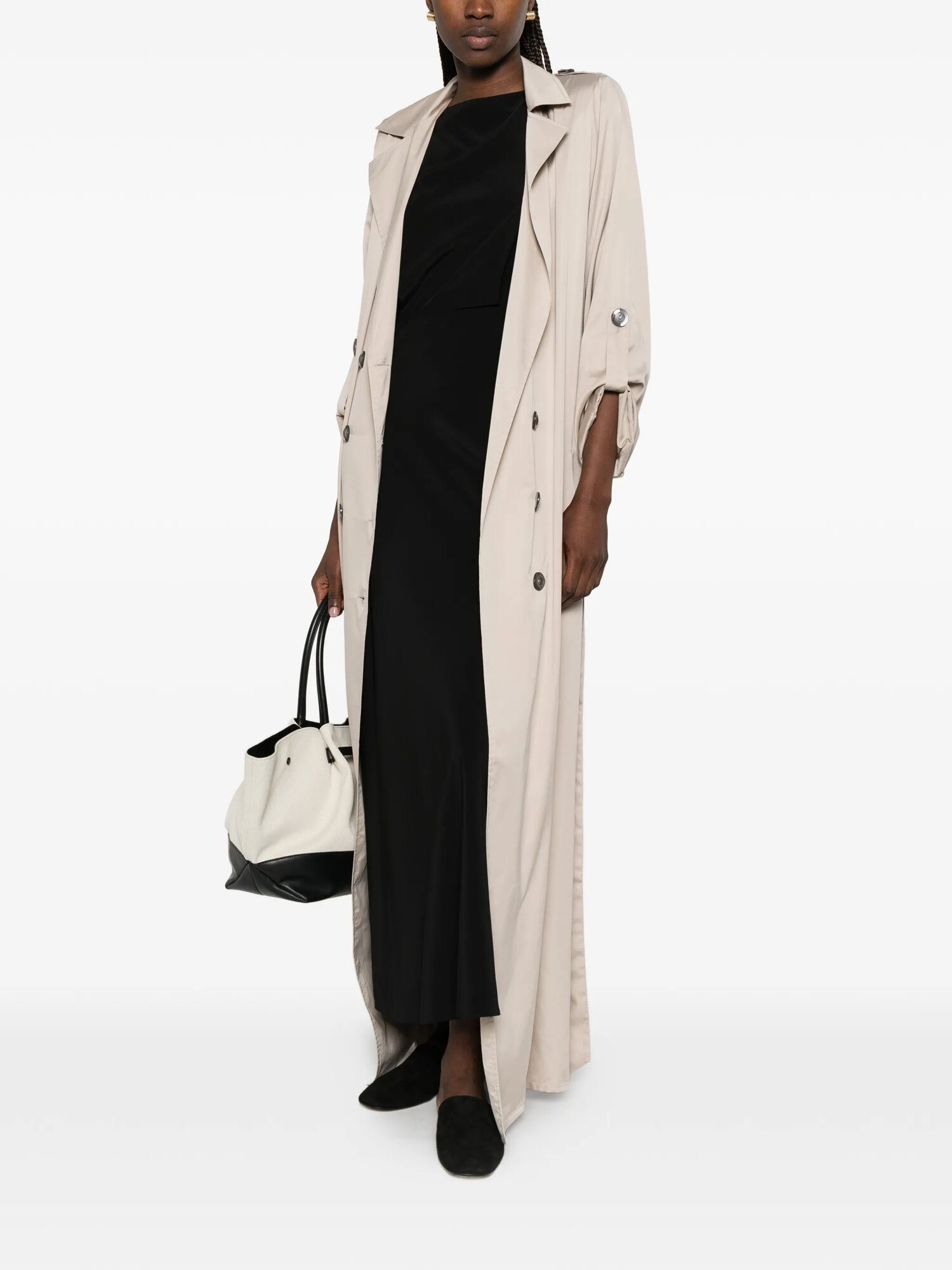 Платье DUNESI Double-breasted belted dress, размер 42, разноцветный — фото 1