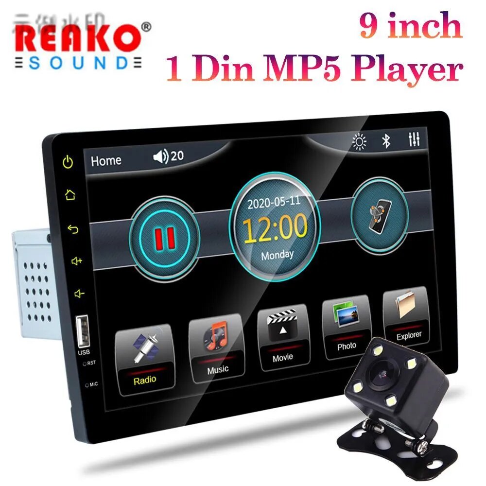 REAKOSOUND Устройство головное, диагональ: 9", 1 DIN, 0ГБ/64ГБ