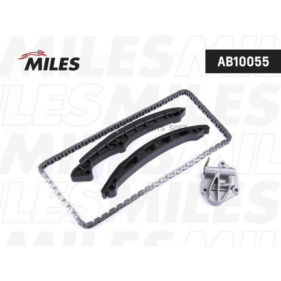 MILES AB10055 Комплект цепи ГРМ SKODA FABIA 1.2 AZQ/BME/BZG 07-14 без звездочек ()