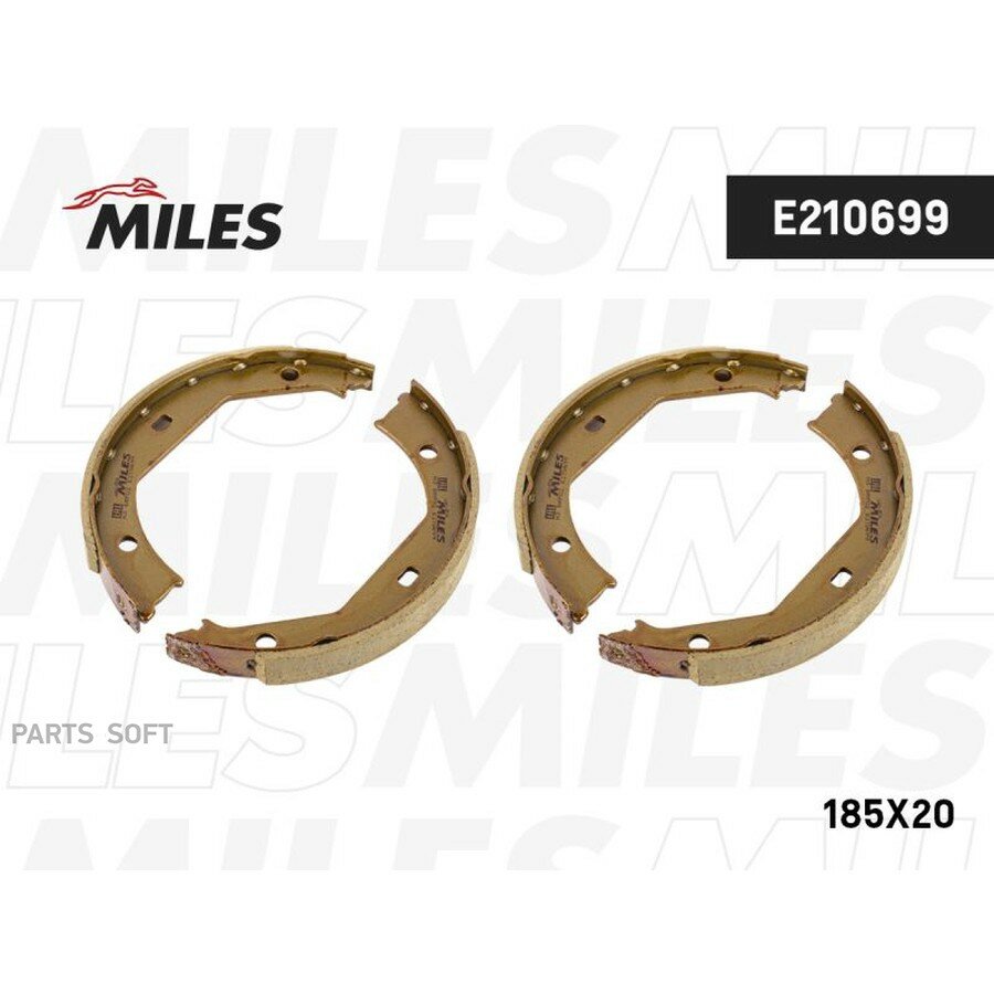Колодки ст. тормоза BMW E81/E87/E46/E90/E39/E84 00- MILES E210699