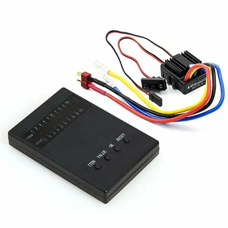 80A Матовый электронный регулятор 1080 Водонепроницаемый ESC с программной картой для 1: 10 1/8 Track Car
