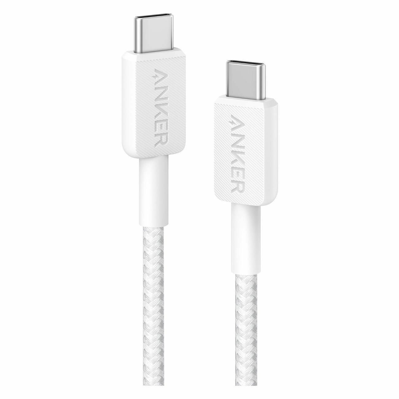 Кабель USB Type-C Anker 322 USB-C на USB-C 1.8м белый