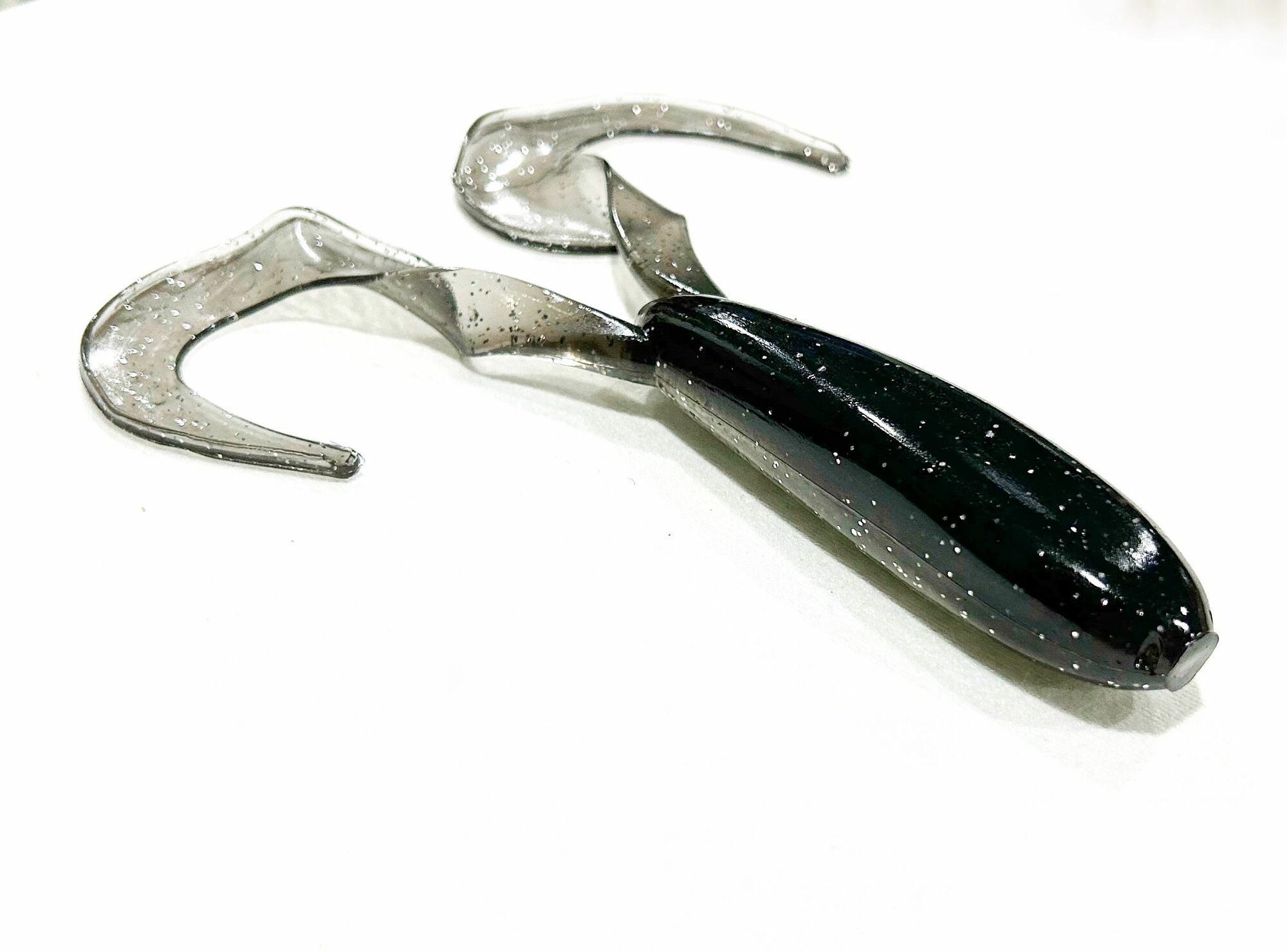 Мягкая крупная силиконовая приманка Pike Frog Ширасу 15 см, цвет Натурал/Natural, вес 25 гр, уп. 1 шт.