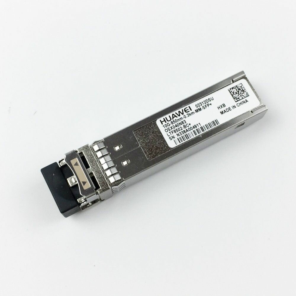 Трансивер Huawe* SFP+ 850nm 10Gb/s 7.3 1dBm 11.1dBm LC MM 0.3km (02312DSU)