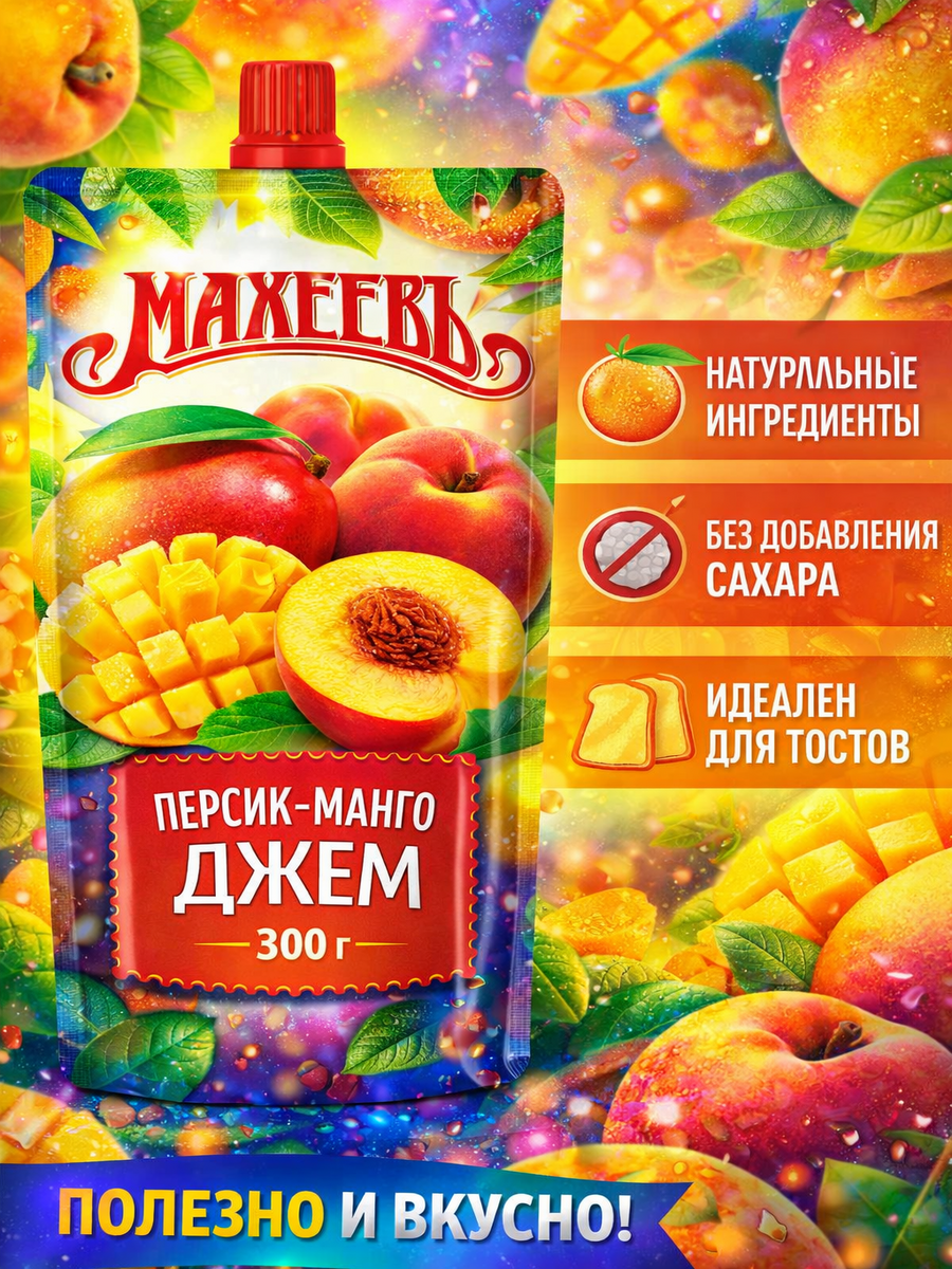 Джем Махеевъ Персик и Манго, 300 г