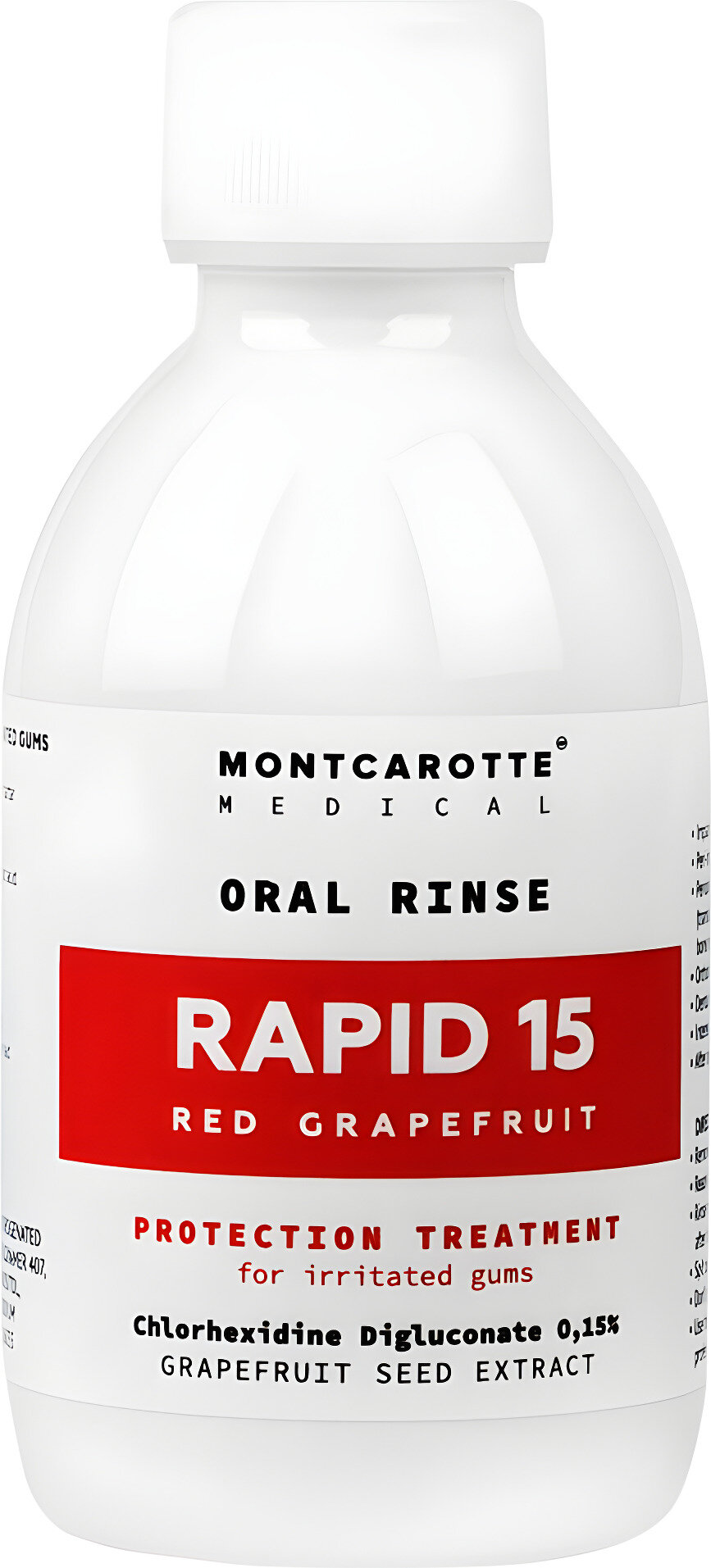 MontCarotte Ополаскиватель для полости рта Рапид 15 Oral Rinse Rapid 15 Red Grapefruit 150g