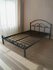 Кованая кровать LOFT Mebel "Ариэль", 180x200х101 см, металлическая, черная
