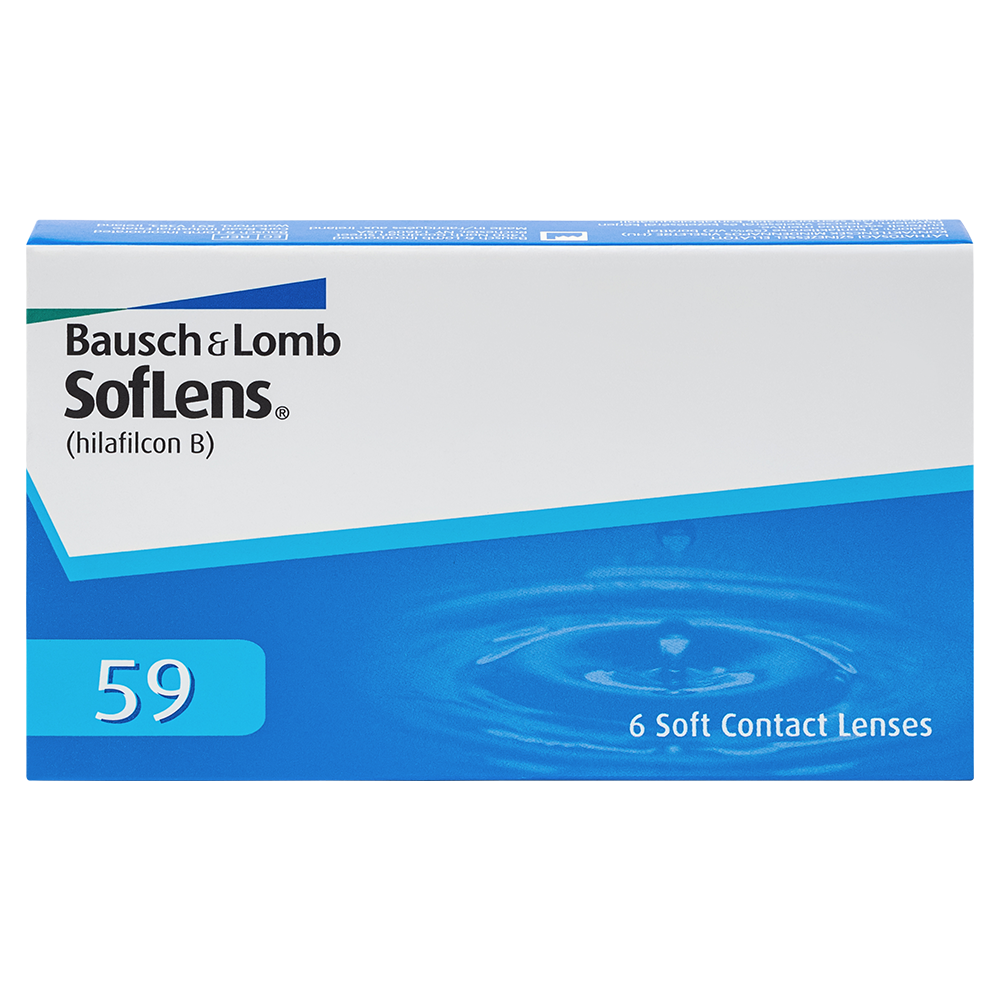 BAUSCH+ LOMB SOFLENS 59 контактные мягкие линзы плановой замены 8,6/14,2 N6 /-5,00/