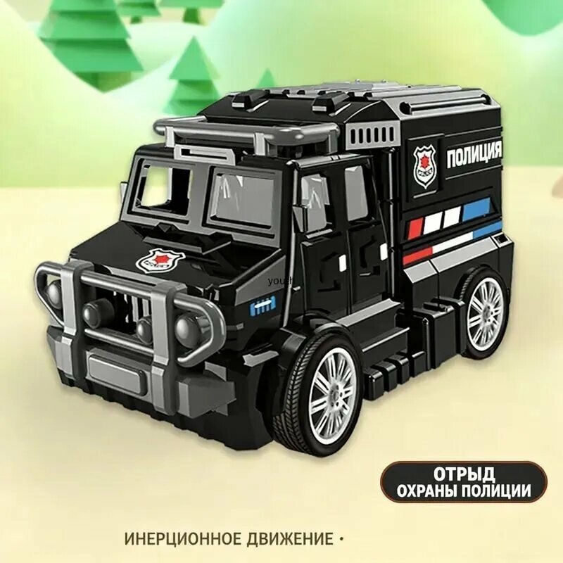 Детская инерционная игрушечная машинка такси пожарная машина