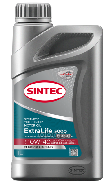 SINTEC Масло моторное полусинтетическое "ExtraLife 5000 10W-40", 1л