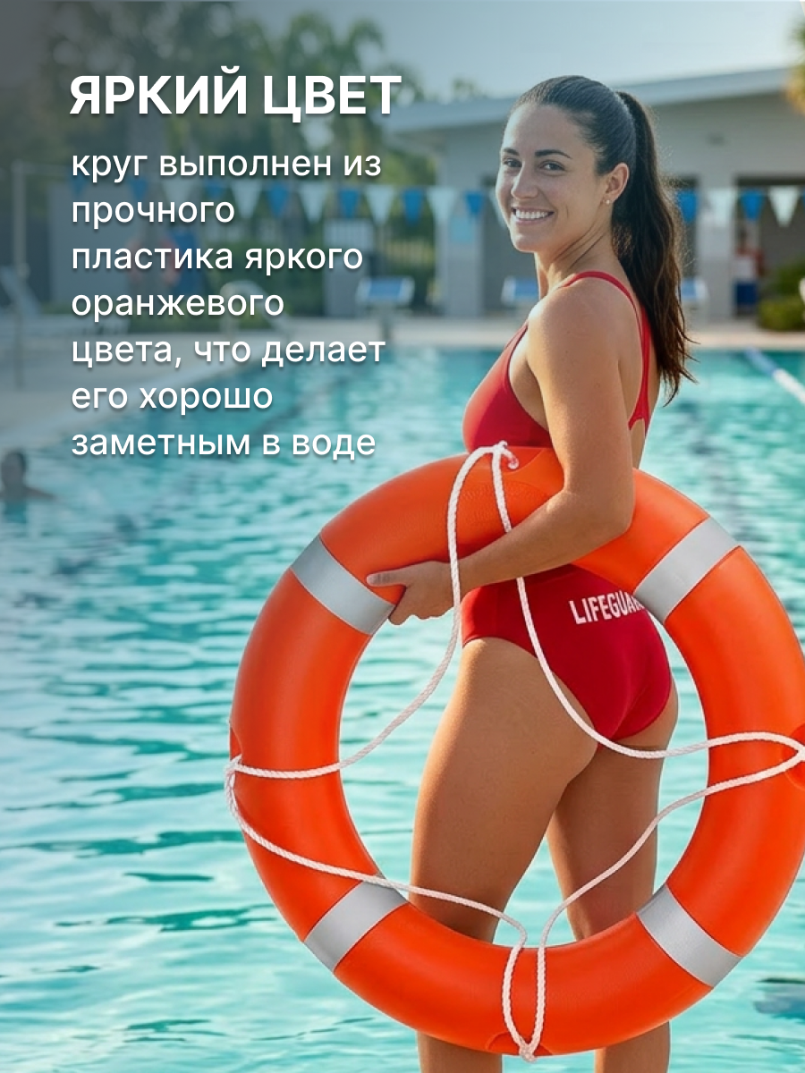 Спасательное оборудование Спасательный круг Poolmagic 30" взрослый — фото 1