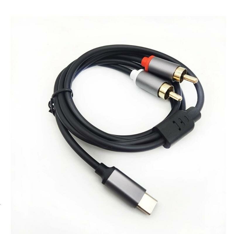 Аудиокабель USB-C — 2 RCA, 2m