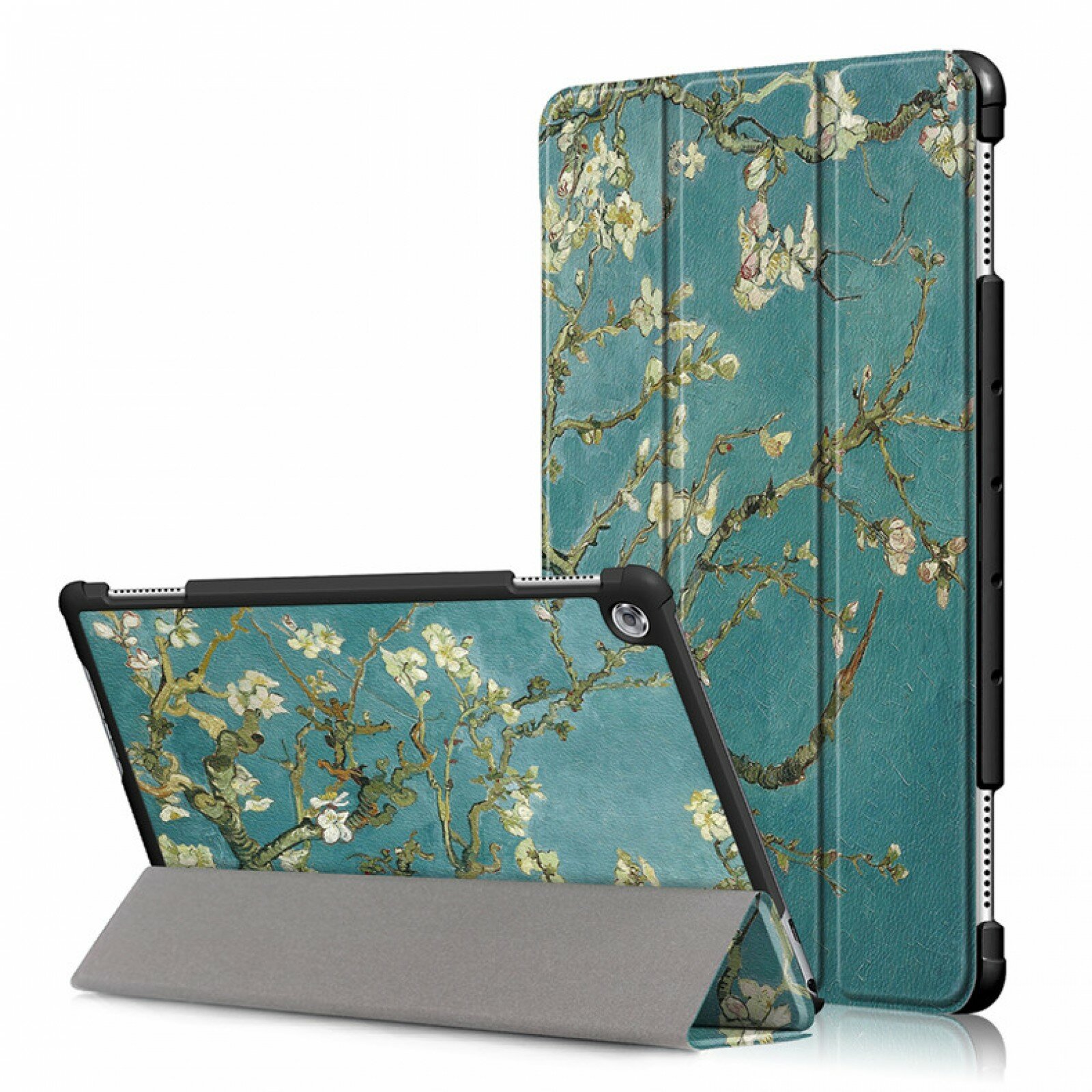 Чехол-обложка футляр MyPads для HUAWEI MediaPad M5 Lite 8 с магнитной застежкой и точными вырезами