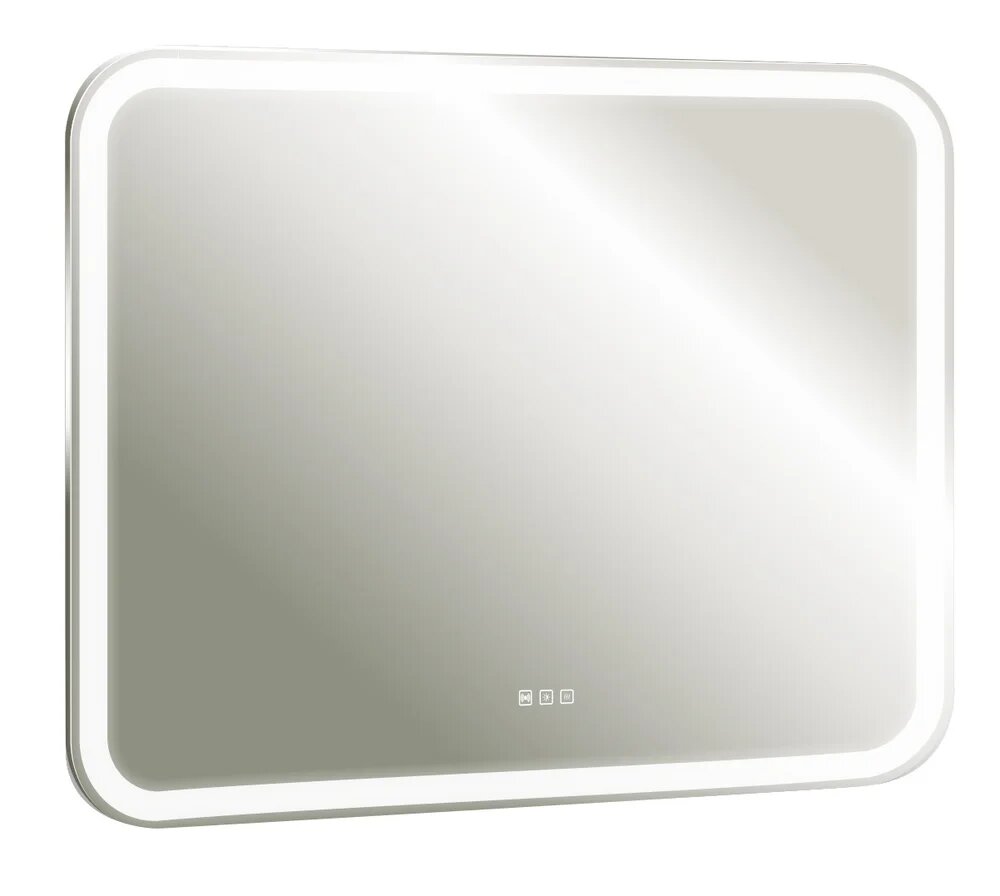 Зеркало Silver Mirrors Stiv neo Р 2 100х80 со светодиодной подсветкой, с подогревом, 100 см, с сенсорным управлением, зеркало настенное в ванную, в современном стиле