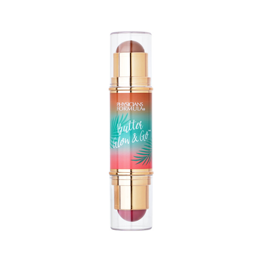 Стик для макияжа лица и губ PHYSICIANS FORMULA MURUMURU BUTTER GLOW & GO многофункциональный тон Sunkissed rose