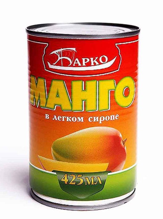 Консервированные манго Барко, 425 гр