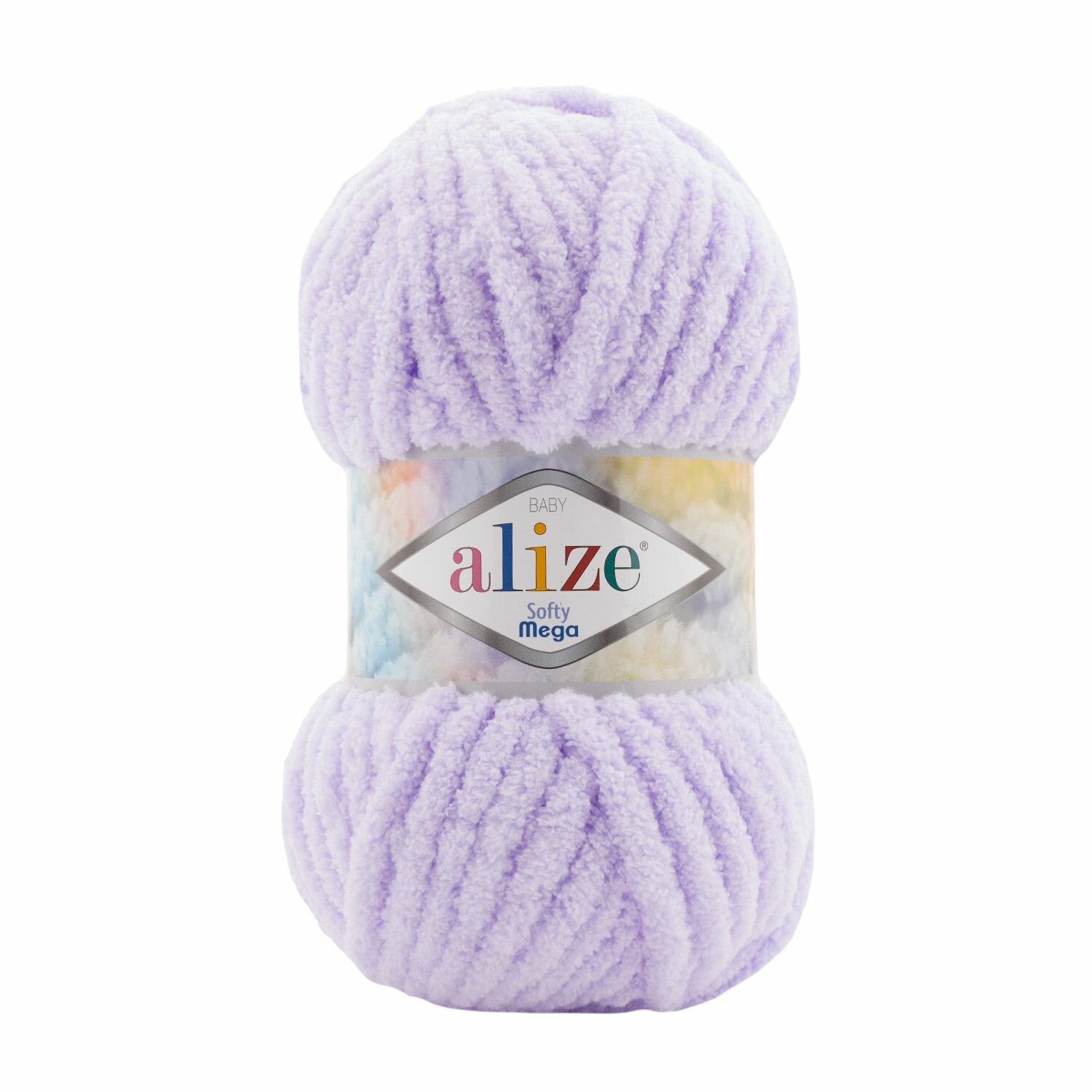 Пряжа для вязания Softy Mega Alize 1 моток (70 м, 100 гр), цвет 146 нежная сирень