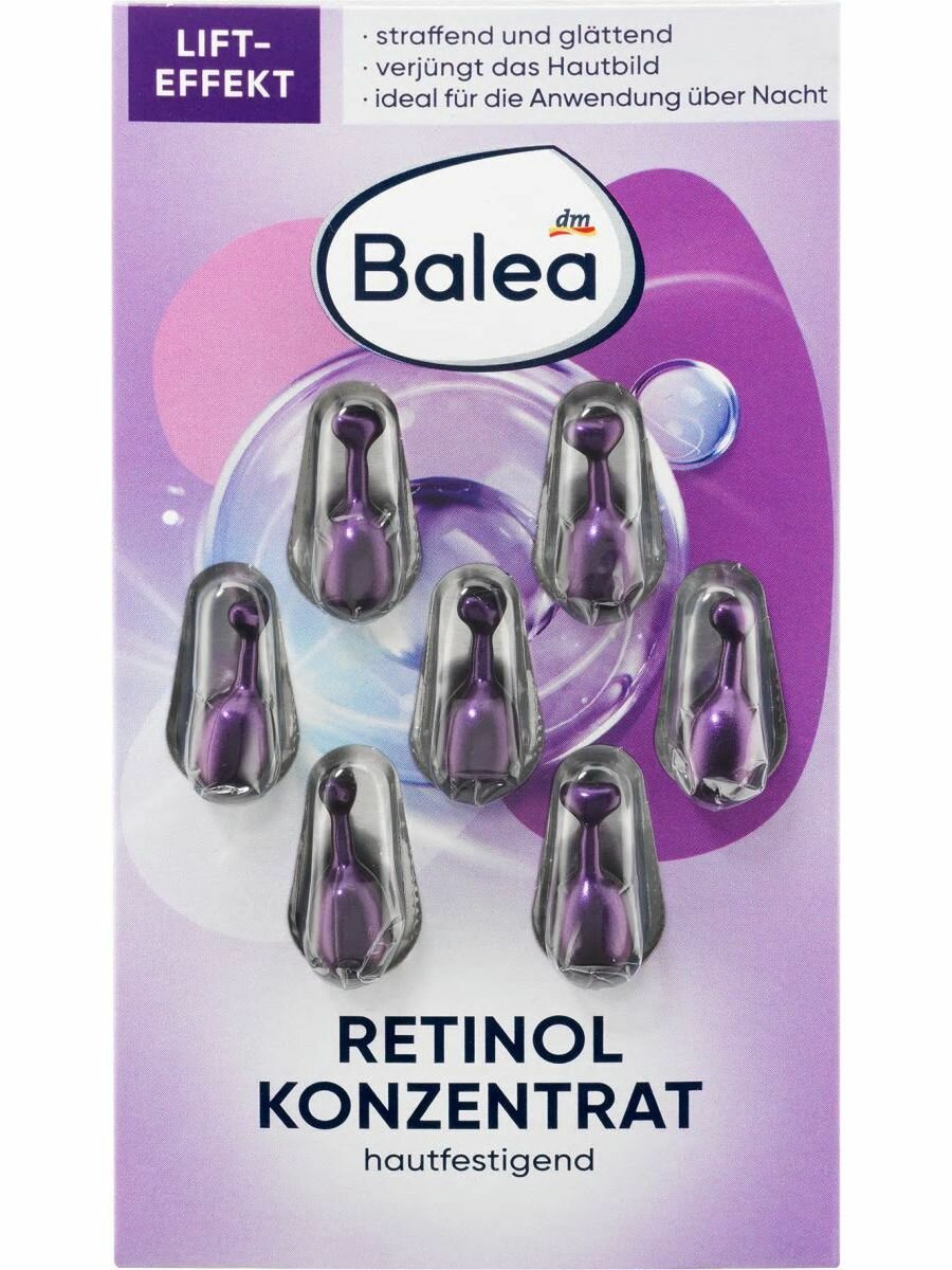 Капсулы-концентрат для лица в Retinol, 7 шт.
