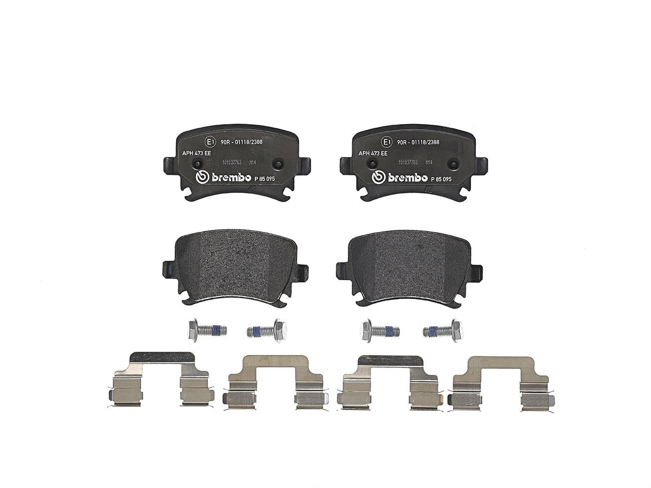 Колодки задние AD A3 A6 VW G4 G5 B5 B6 Tiguan BREMBO P85095