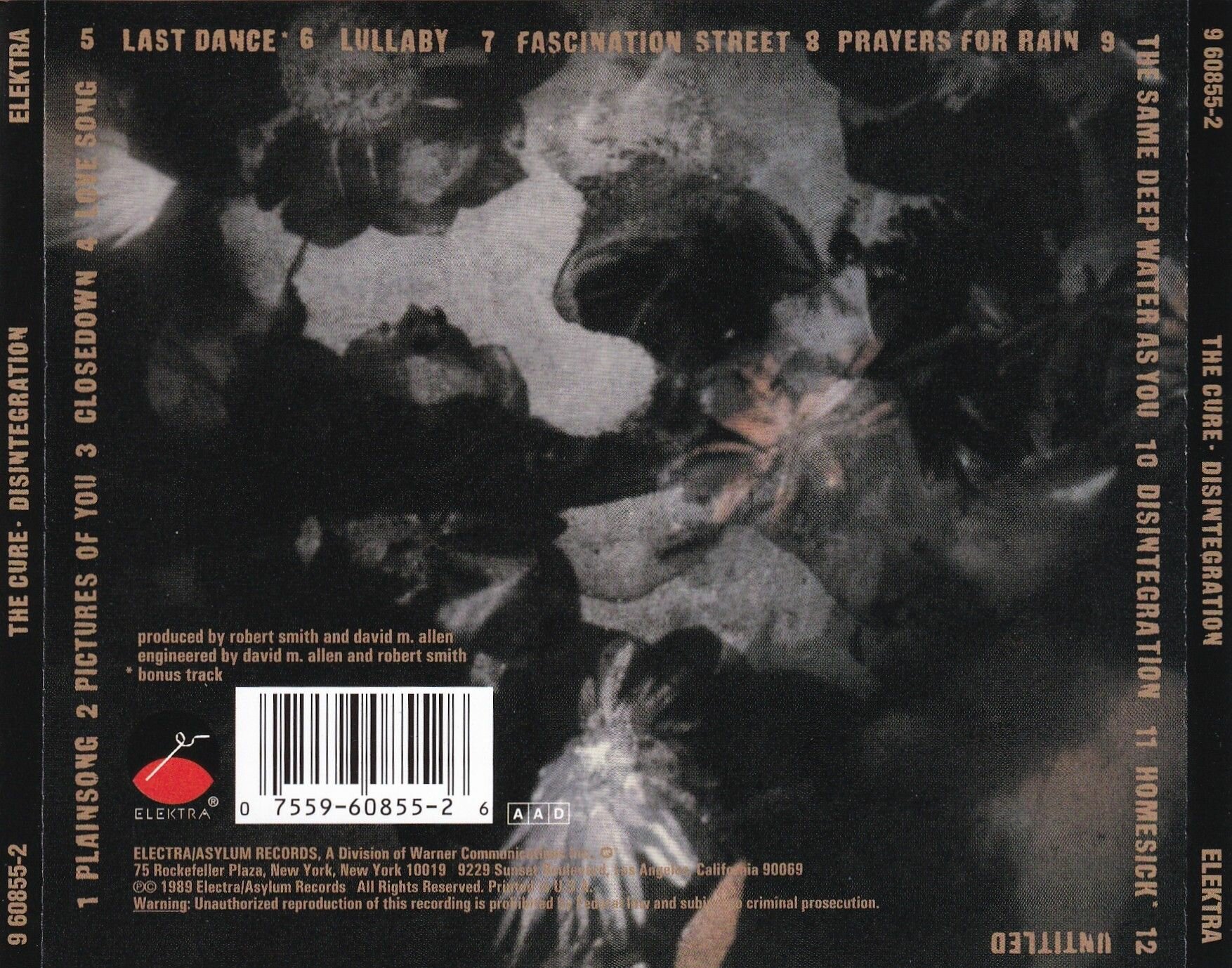 Cure - Disintegration, 1989, 8-page, CD-Аудио — фото 1