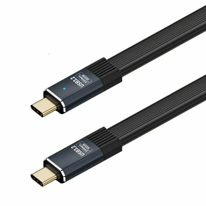 USB 3.2 Type-C кабель 20Gbps 8K60Hz OTG, - черный 0,5 м