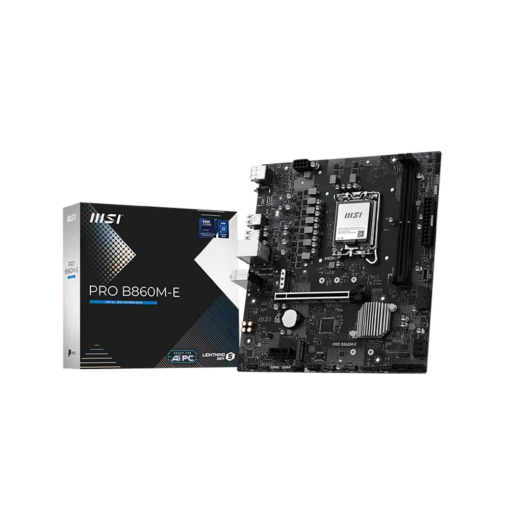 Материнская плата MSI PRO B860M-E, LGA1851, Intel B860, Micro-ATX, RTL (PRO B860M-E)