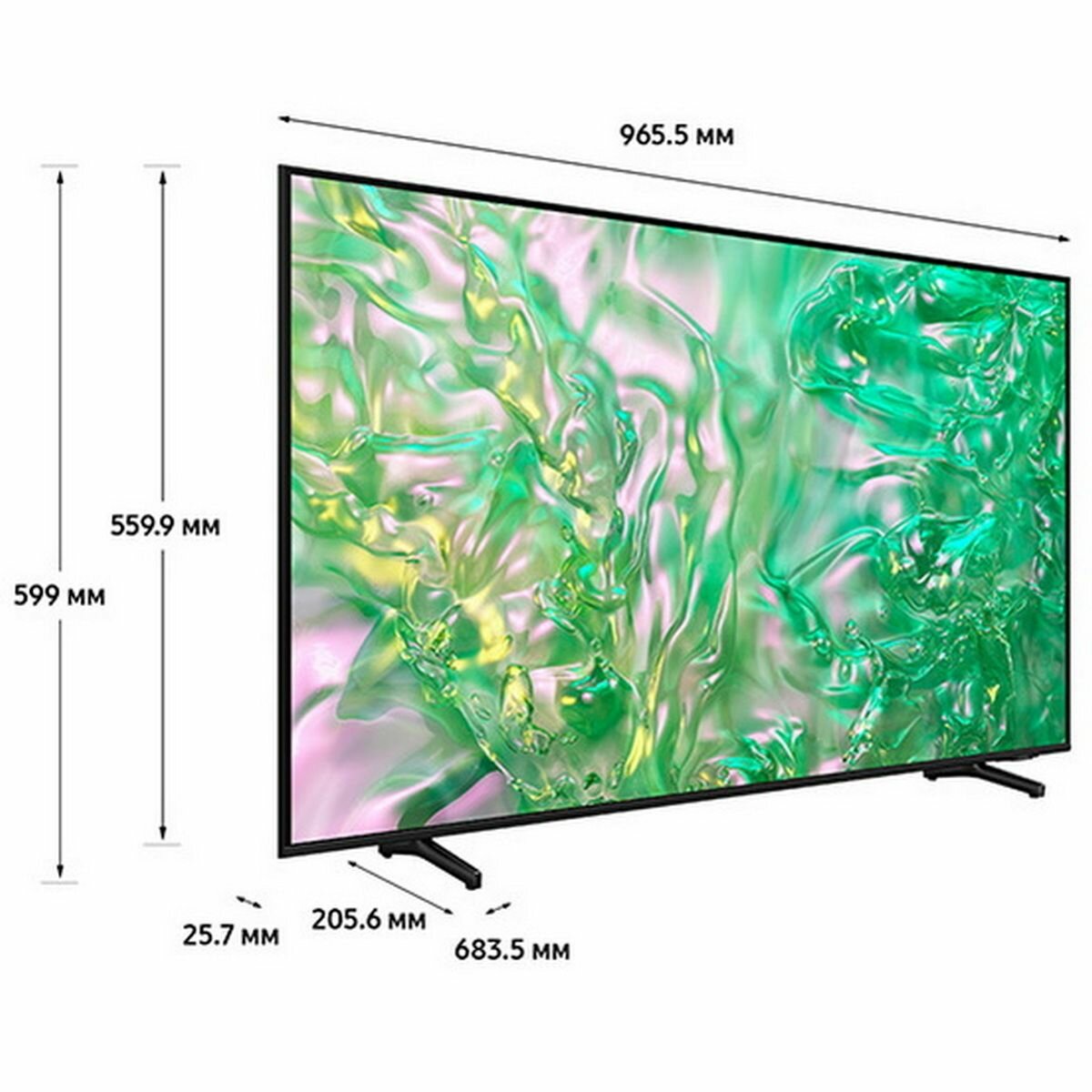 Телевизор Samsung UE43U8000HUXPY, 43", черный - 4K UHD, LED Smart TV, Wi-Fi, Bluetooth, HDR