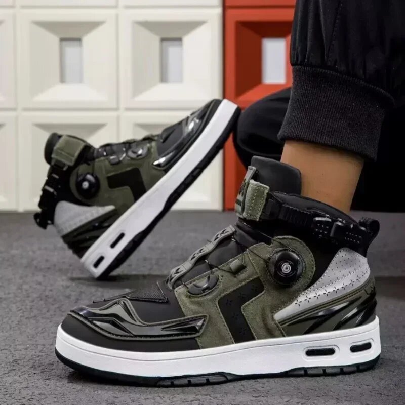 Мужские байкерские ботинки Army green, размер 45