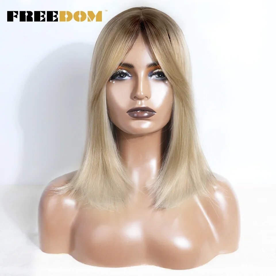 Синтетический парик FREEDOM Bob, Цвет NATHL8-T12Q-22D-22D
