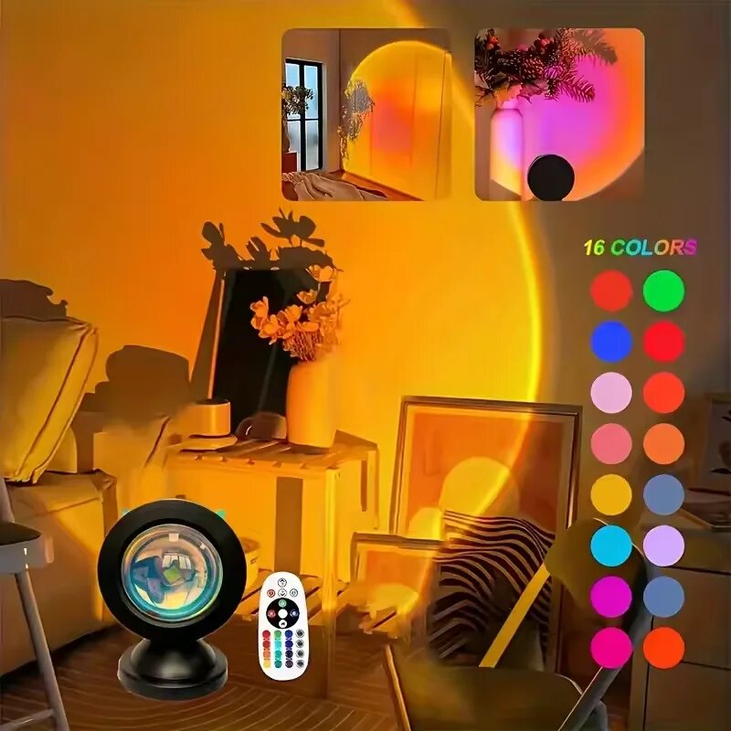 RGB-лампа в форме луны