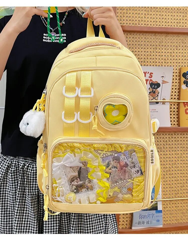 Светло-желтый рюкзак ONLY BAG Y2K