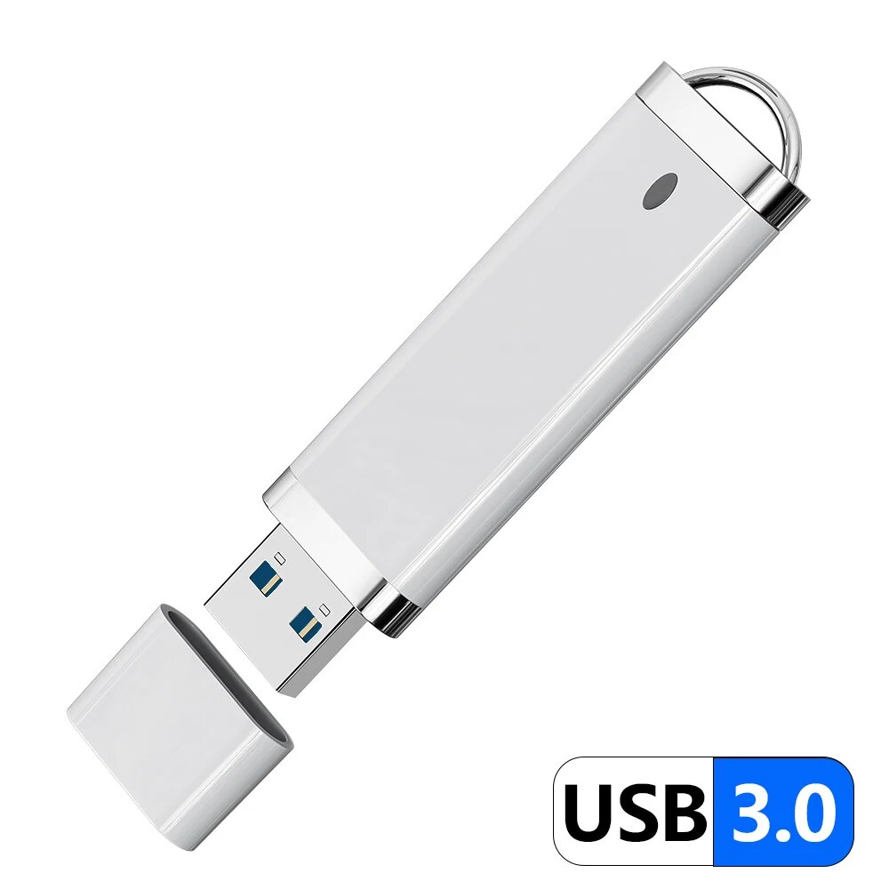 JASTER USB3.0 флешка 128 ГБ, 64 ГБ, 32 ГБ, 16 ГБ Голубой, 64 GB, WHITE