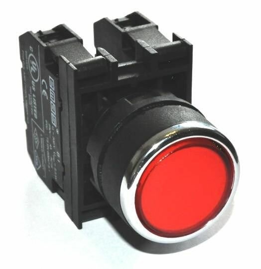 Кнопка Emas B2 красная 4А 220(230) В