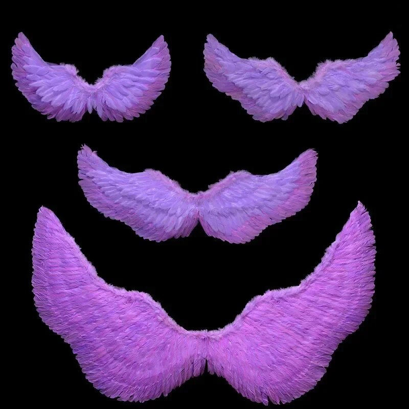 Ангельские крылья для косплея Фиолетовый, S, purple