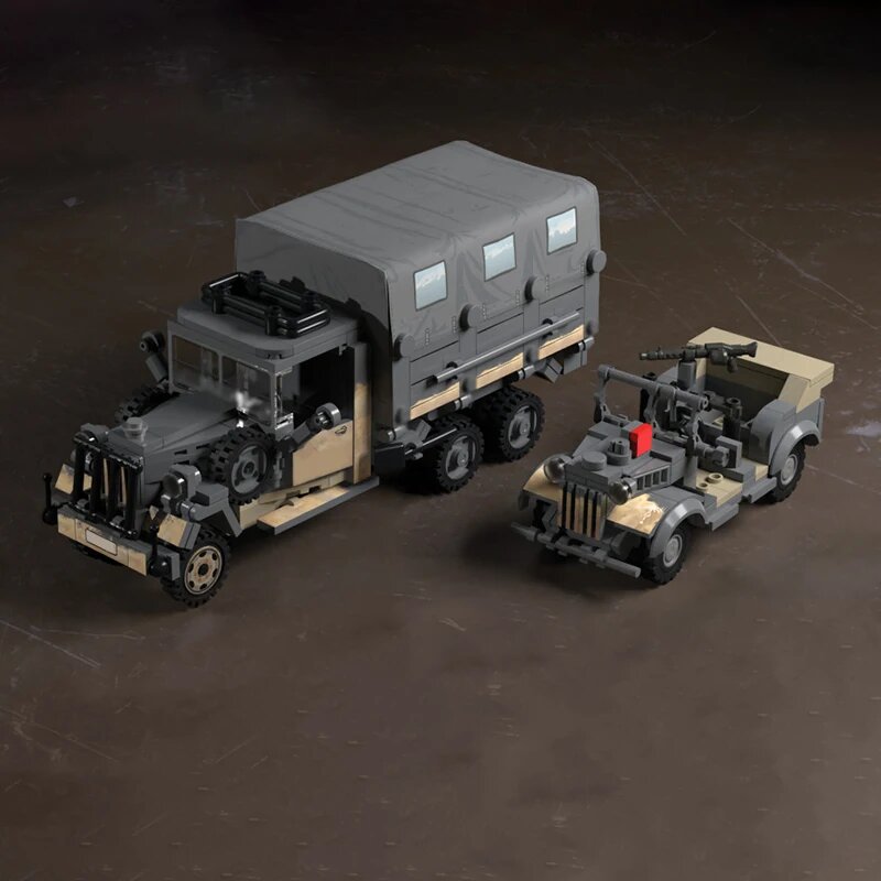 Конструктор грузовик и автомобиль MOC P58990 and Stickers