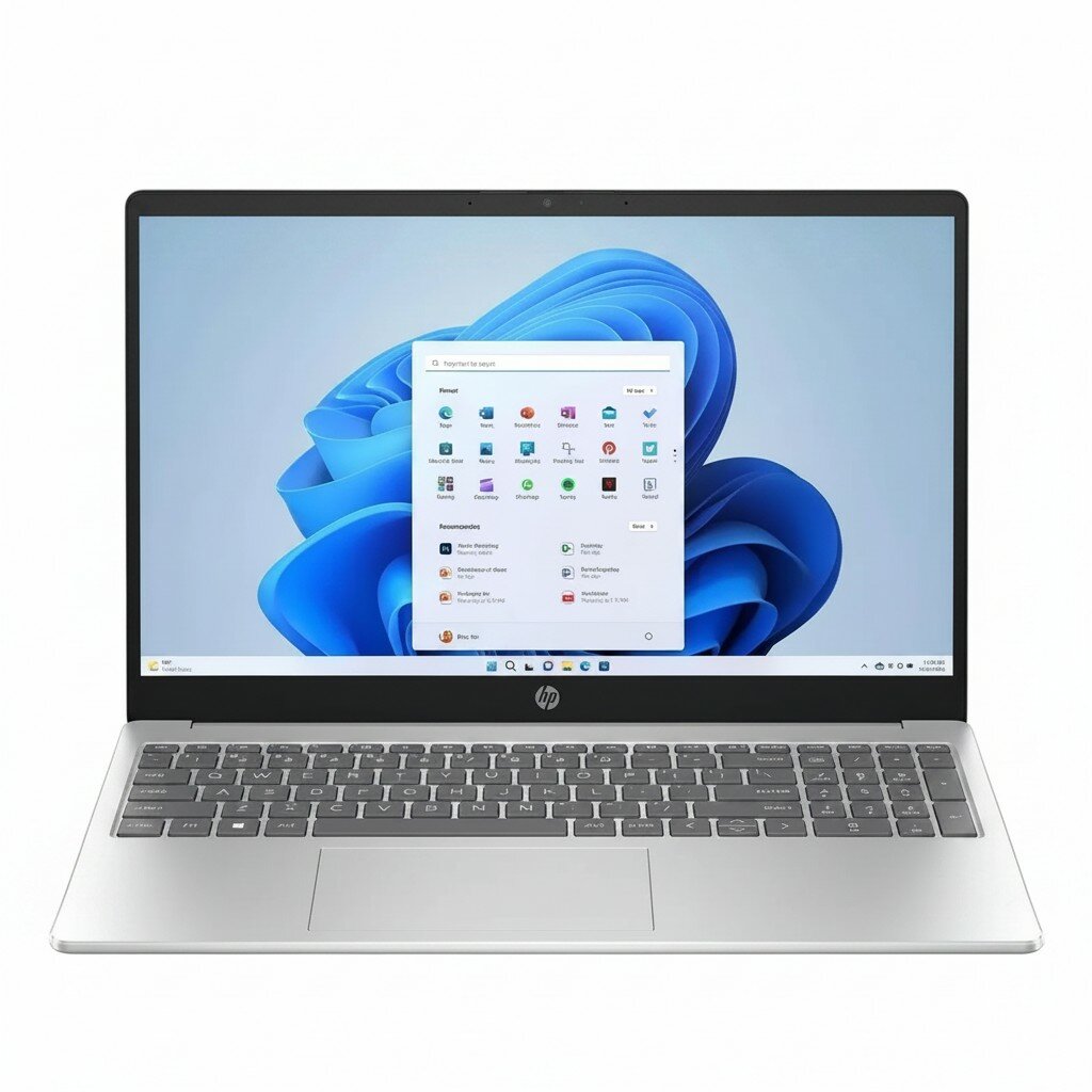 Ноутбук HP Laptop 15 (i7, 16 ГБ, 512 ГБ, сенсорный, Win 11) Серый