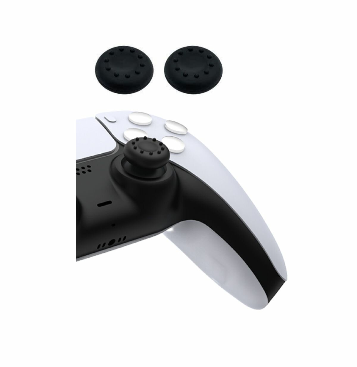Накладки на стики для геймпада Sony PS5 PS4 Xbox One S X, Series S X Черные 2 штуки низкие