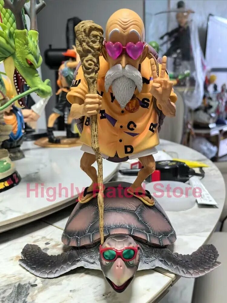 24cm / Аниме фигурка Kame-Sennin и Turtle из Dragon Ball Коллекционная Anime Figurine