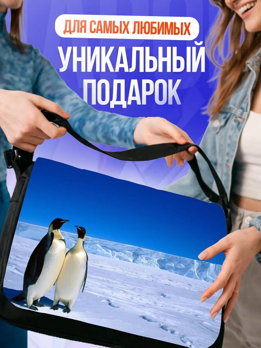 Сумка Два пингвина на льду — фото 1