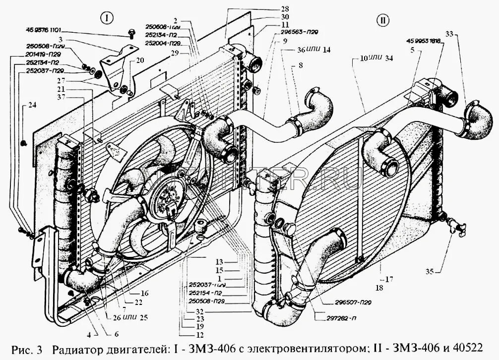 Патрубок радиатора подводящий верхний ГАЗ-3110 дв.