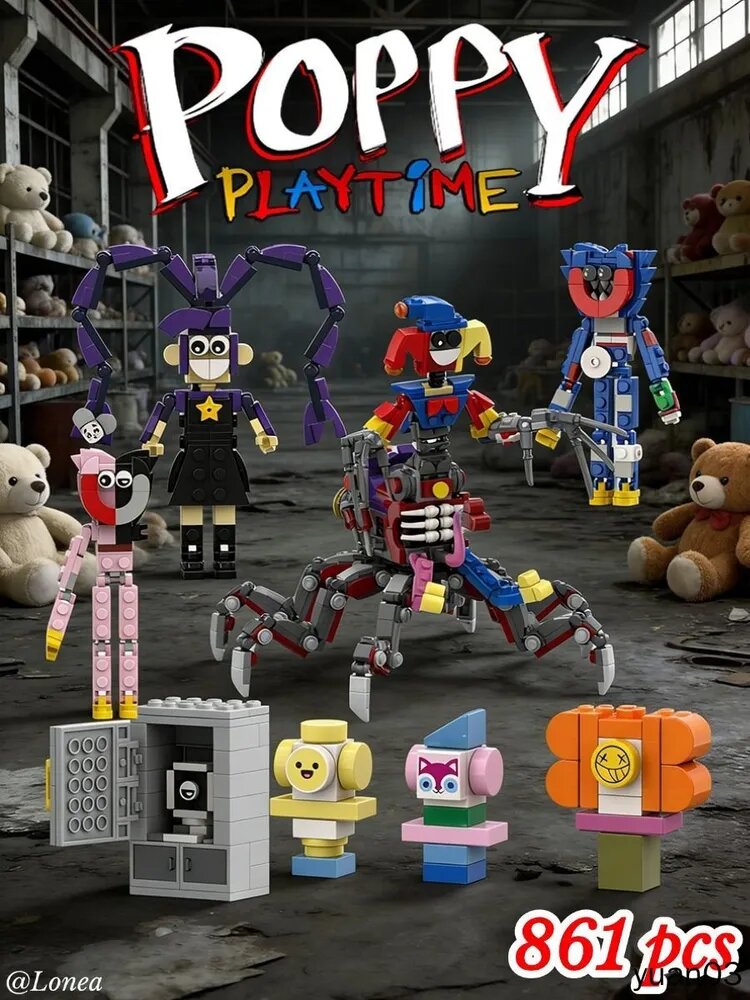 Конструктор поппи плейтайм 861pcs/poppy playtime toys