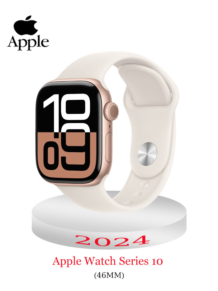 Умные часы Apple Watch Series 10 2024 46mm, Розовое золото Не активирован