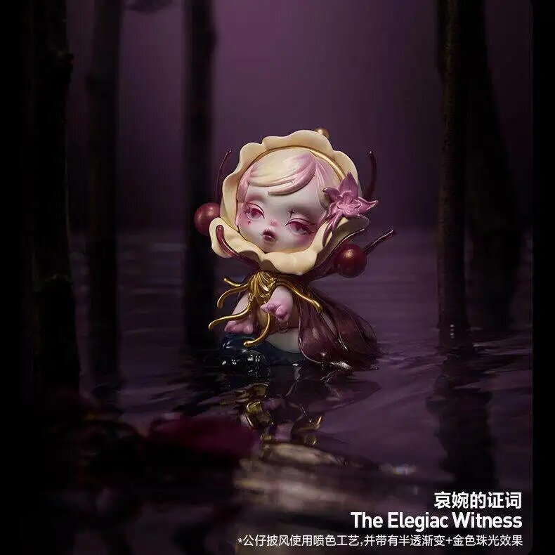 Коллекционная фигурка Pop Mart Skullpanda Petals In Four Acts Blind Box Фиолетовый, Confirm I